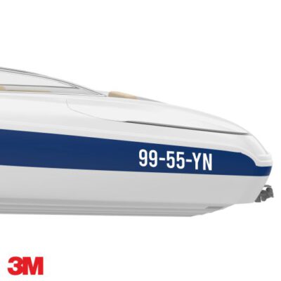 Registratienummer boot stickers - Bootstickeronline.nl - Y-nummer stickers