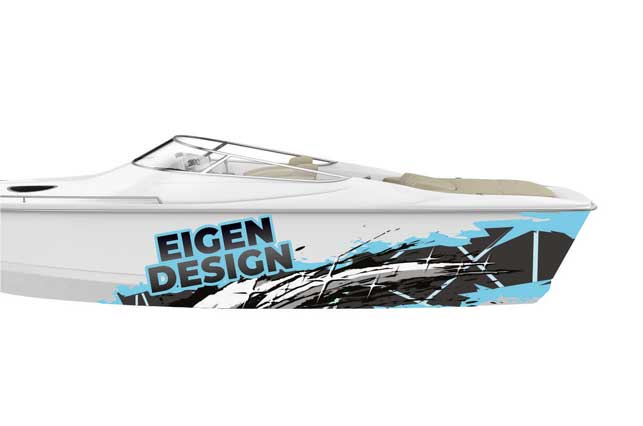 Boot sticker eigen logo - Bootstickeronline.nl - Voor al je boot stickers