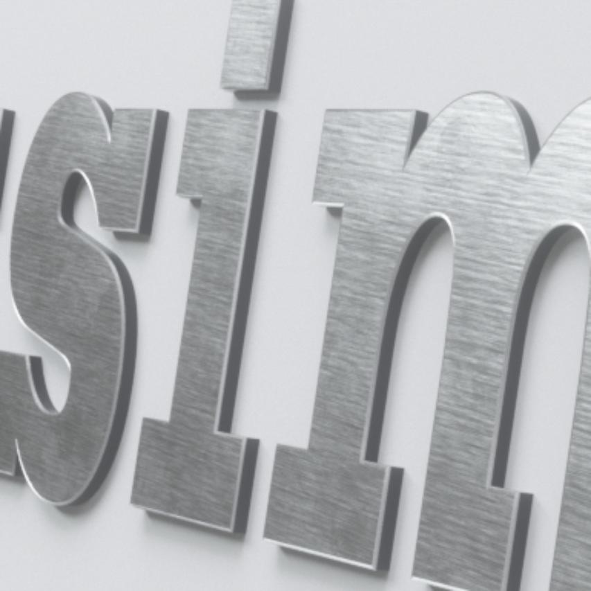 RVS look boot letters - Bootstickeronline.nl